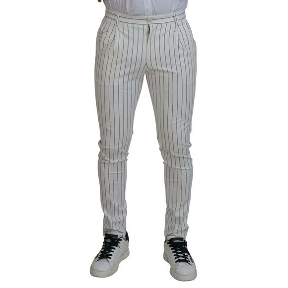 Dolce & Gabbana | Jeans | Dolce Gabbana Elegant Striped Chino Pants For ...